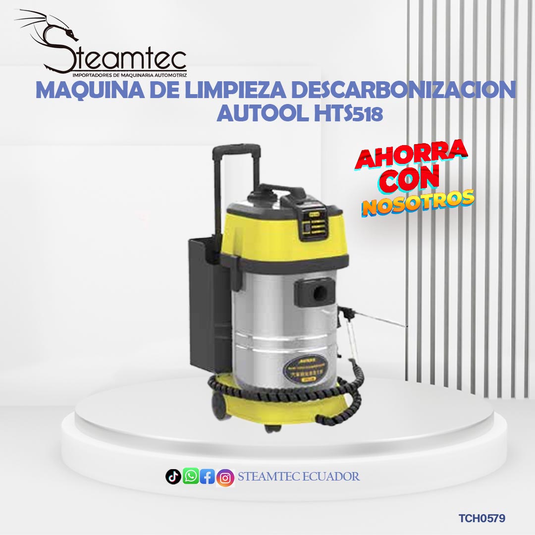 Máquina de Limpieza Descarbonización Autool HTS518 - Steamtec Ecuador