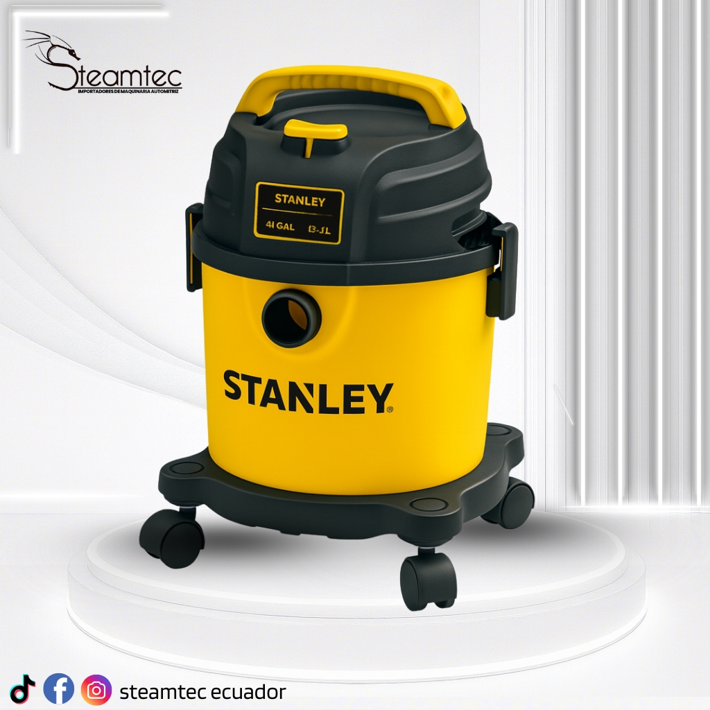 Aspiradora 2.5 galones 4HP Seco-Humedo STANLEY - Steamtec Ecuador